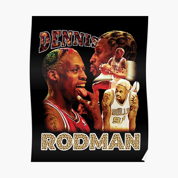 "Dennis Rodman - Bootleg Vintage" Poster for Sale by sg357 | Redbubble