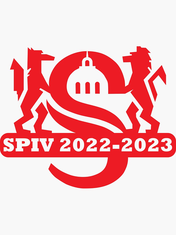 "Logo Spiv Moderne Rouge" Sticker for Sale by ArmanScpo | Redbubble