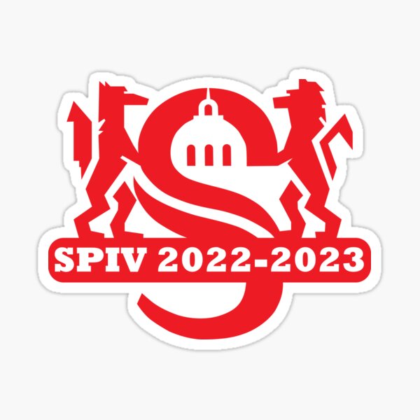 "Logo Spiv Moderne Rouge" Sticker for Sale by ArmanScpo | Redbubble