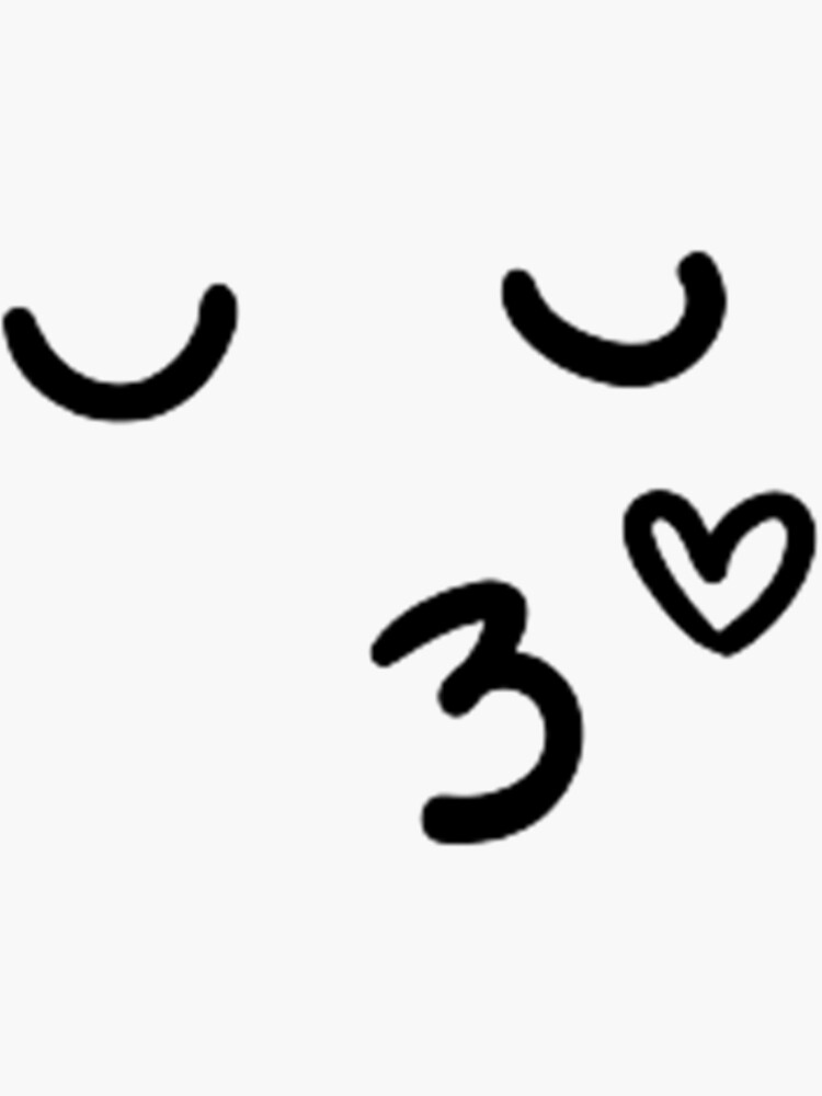 Blowing Kiss Emoticon Sticker For Sale By Ed Tdesigns Redbubble