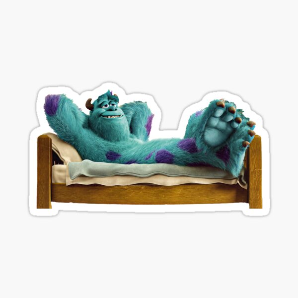 "sulley monster inc lounging on the couch" Sticker for Sale by Nelson8a ...