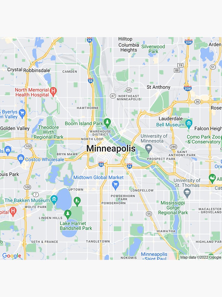 "Minneapolis, United States, Map Carthography" Sticker for Sale by ...