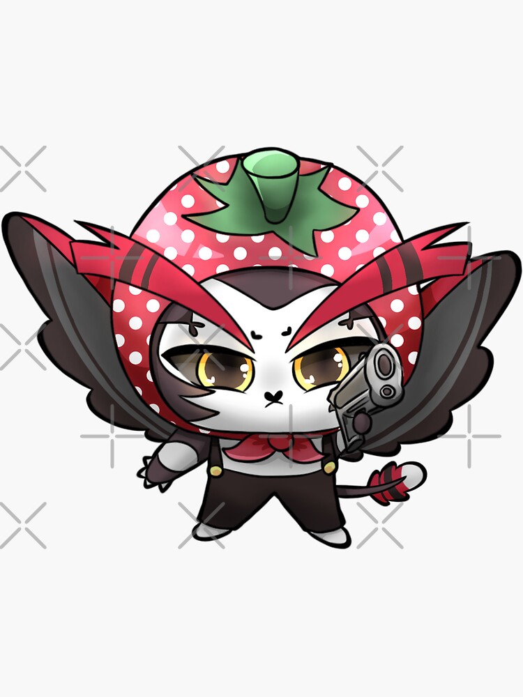 "Hazbin Hotel Husk Chibi doin a Strobbery" Sticker for Sale by ...