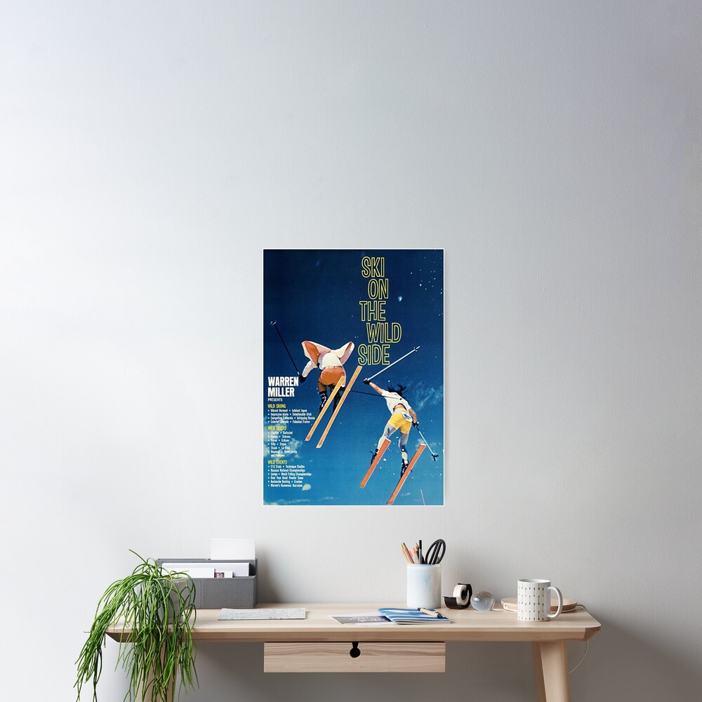 "Ski on the Wild Side - Warren Miller ski poster" Poster for Sale by ...