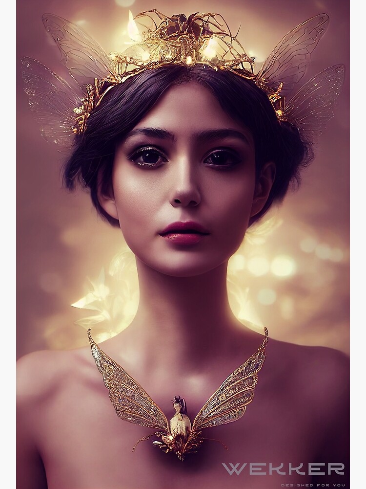 " Princess Golden Wings and Crown brown eyes" Poster for Sale by ...