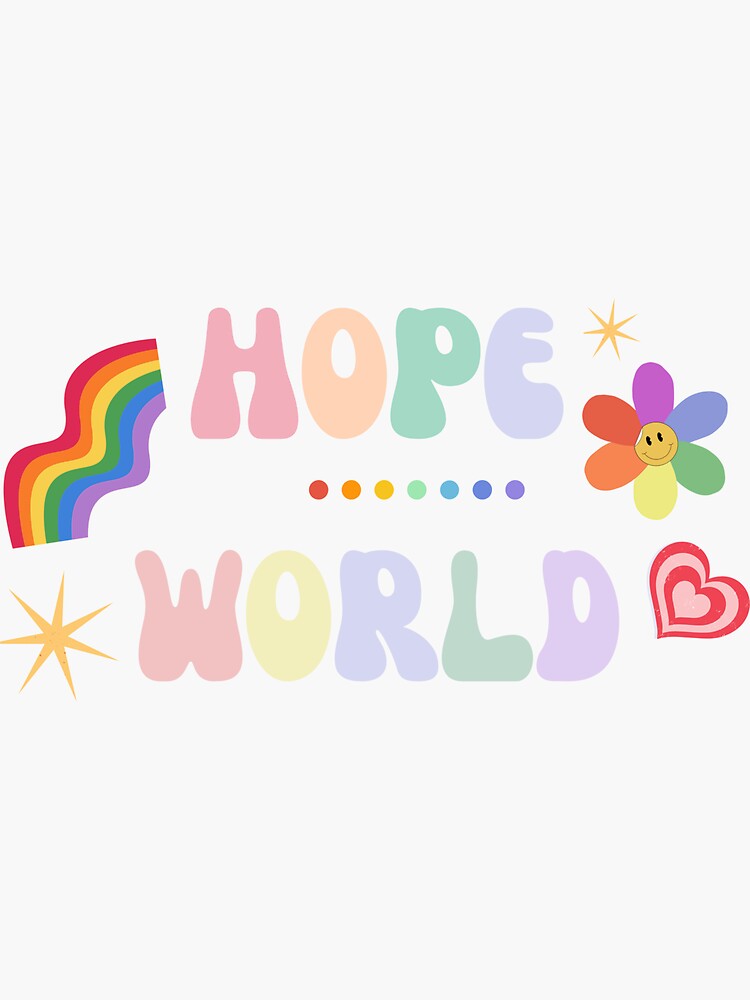 "BTS Hobi Hope World Design" Sticker for Sale by rosehtaylor | Redbubble