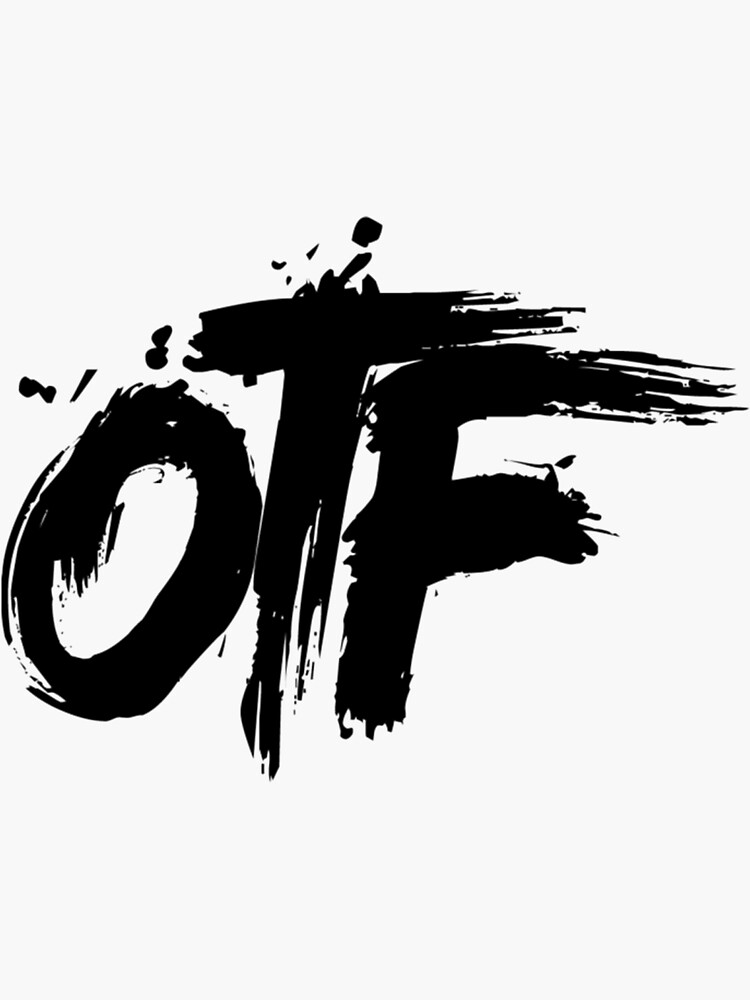 "otf logo" Sticker for Sale by zarloul | Redbubble