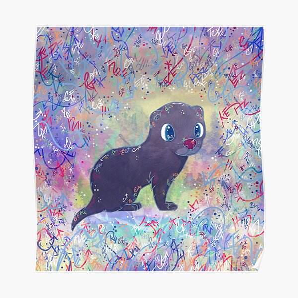 "Mini Mink" Poster by vanillakirsty | Redbubble