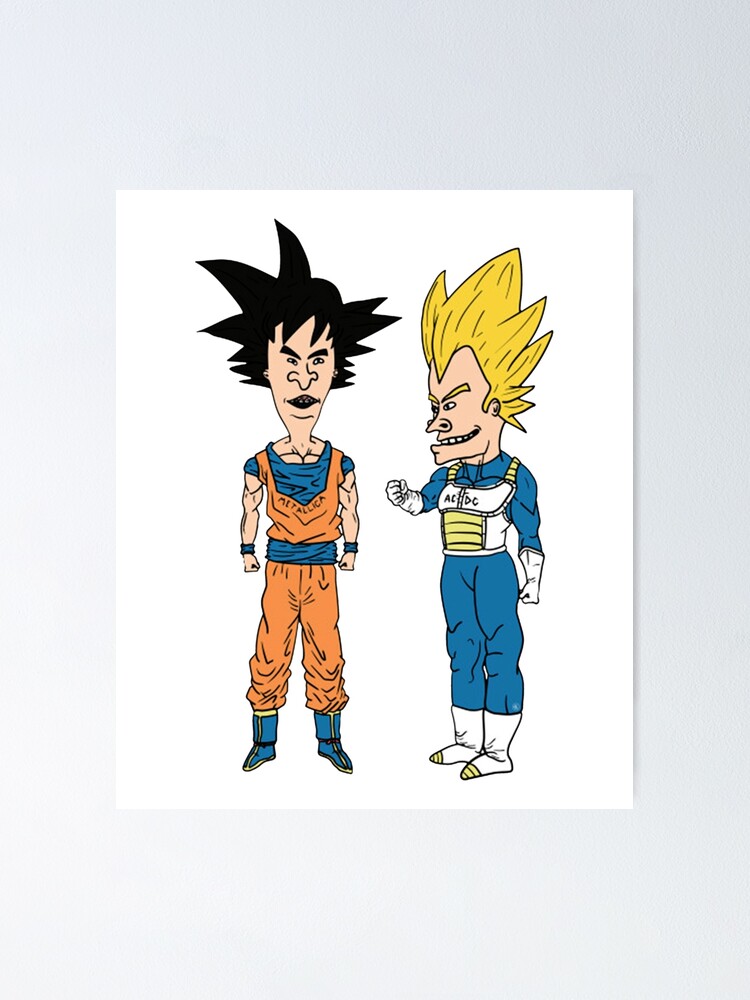 "Beavis And Butthead x Dragon Ball And Son Goku" Poster for Sale by ...