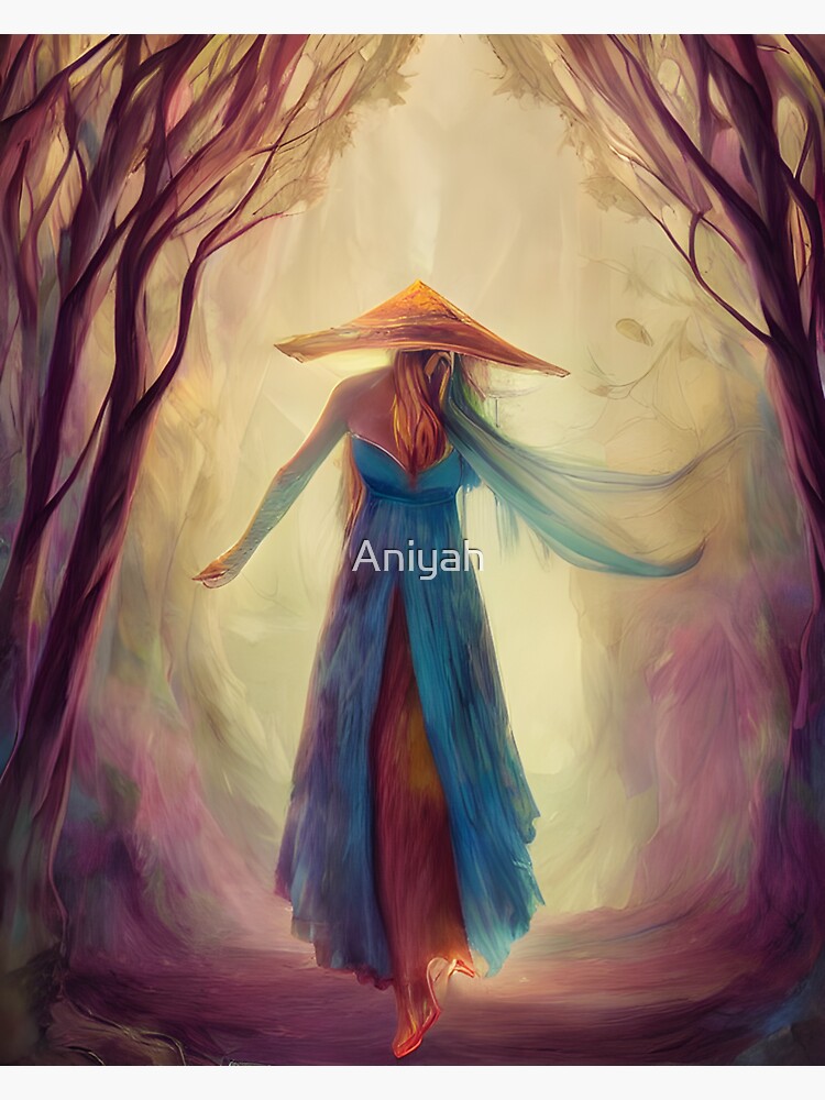 "Japanese Forest Ghost Good Luck Painting Fall Forest Path Autumn ...