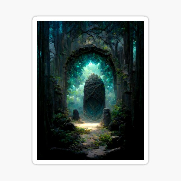 "Dark Stone Portals" Sticker for Sale by TheHouseMaster | Redbubble