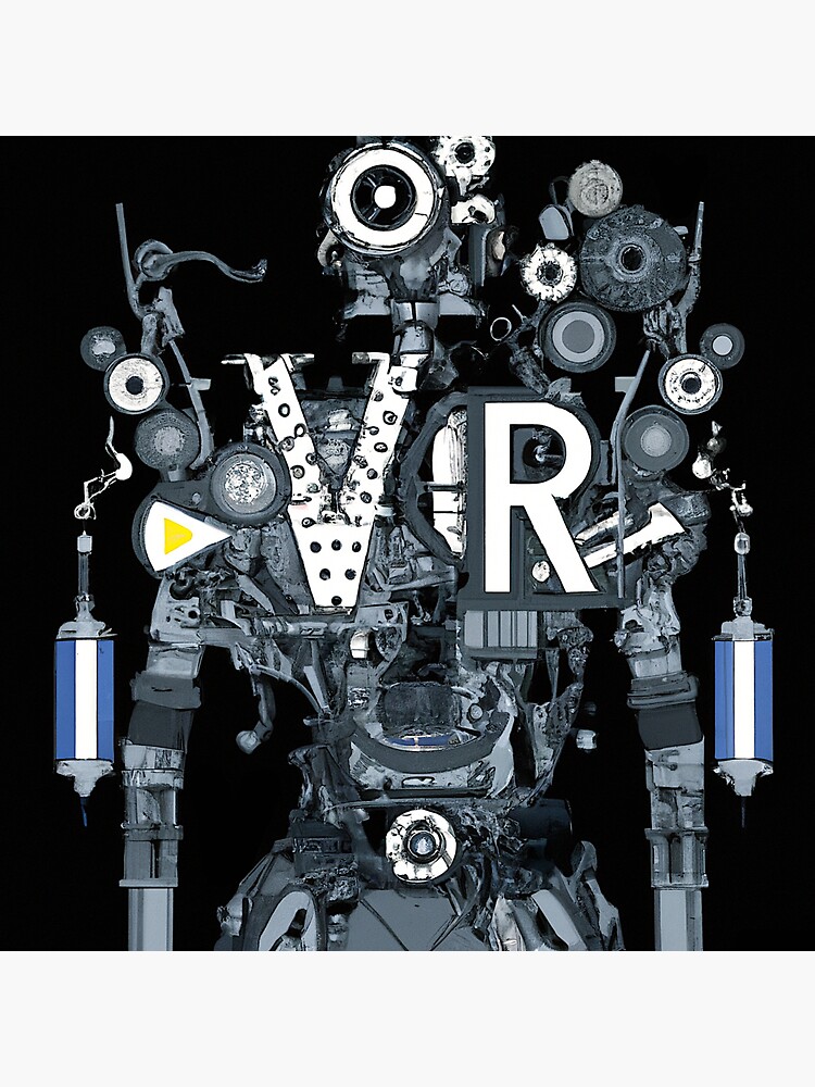 "Neon Bot" Sticker for Sale by VisionaryRobots | Redbubble