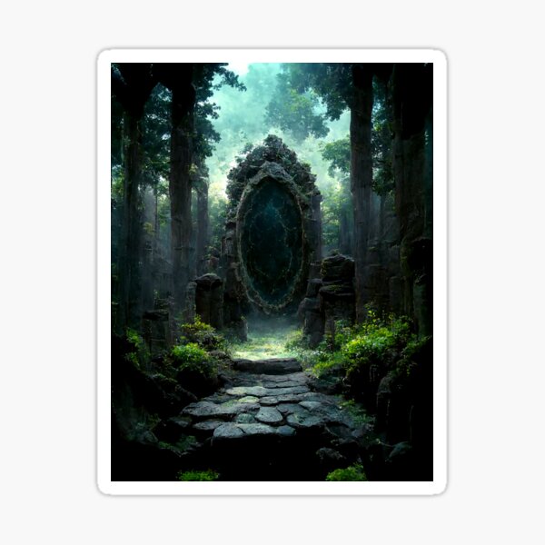 "Dark Stone Portals" Sticker for Sale by TheHouseMaster | Redbubble