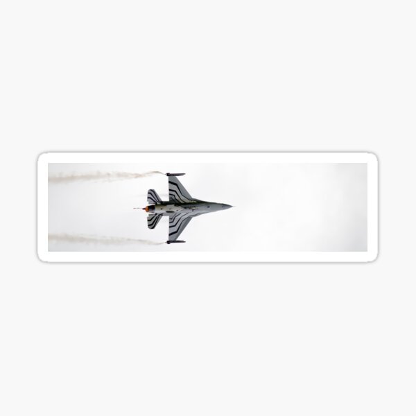 "F-16 Fighting Falcon On White" Sticker by Karrakunga | Redbubble