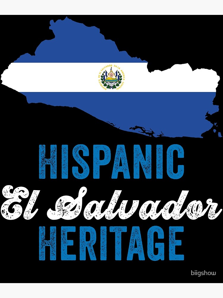 "El Salvador Flag Hispanic Heritage Month Great El Salvador Pride Gift ...