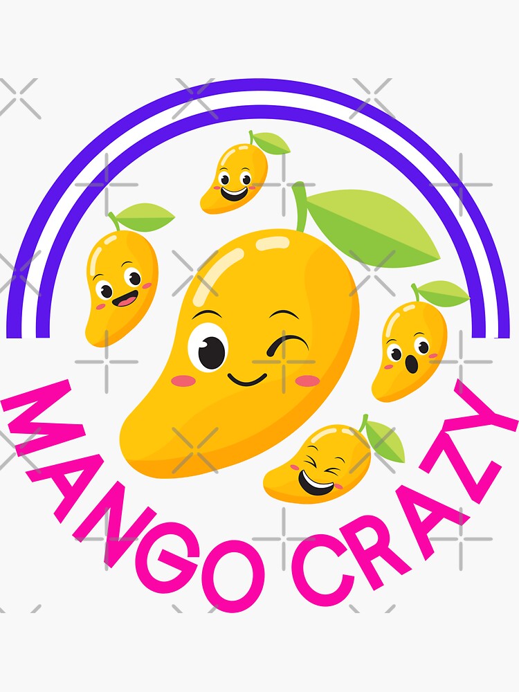 "Mango crazy menu" Sticker for Sale by CorneliusDesign | Redbubble