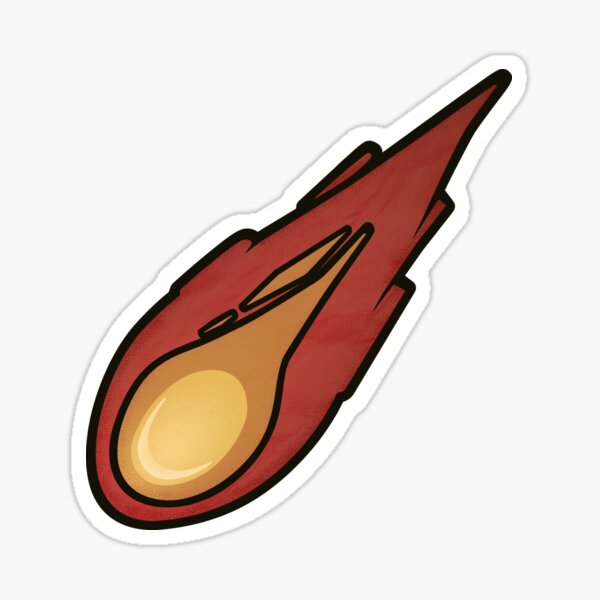 "Meteor" Sticker for Sale by sunsetgraphics | Redbubble