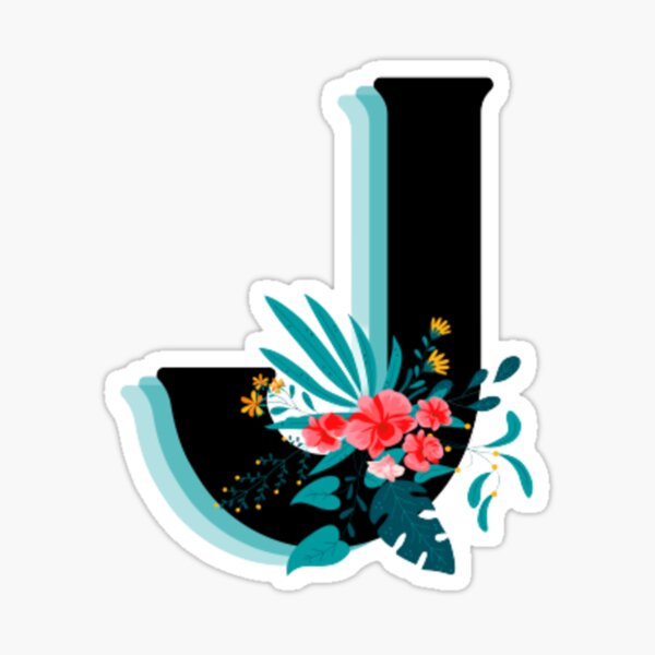 "Monogram Letter J" Sticker for Sale by ancreatives1 | Redbubble
