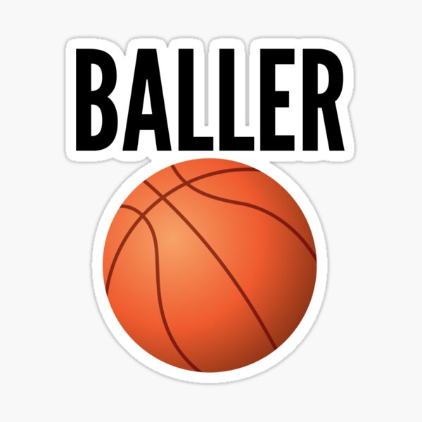 "Basketball Baller Gift Idea" Sticker for Sale by throwbackgamer ...
