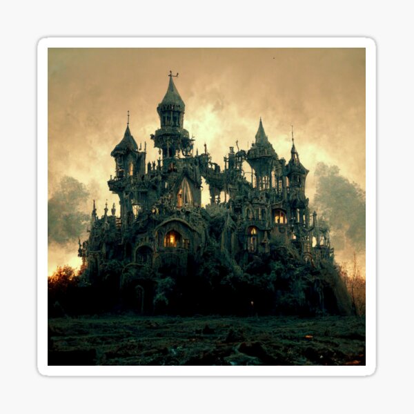 "ast fantasy ornate gothic vampire castle" Sticker for Sale by ...