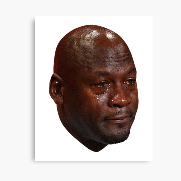 "Michael Jordan Crying Face meme" Canvas Print for Sale by jamcaYT ...
