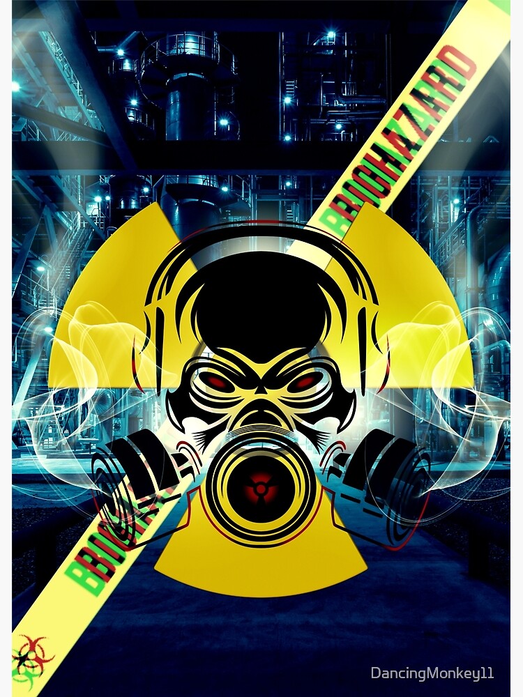 "Biohazard Gas Mask " Poster for Sale by DancingMonkey11 | Redbubble