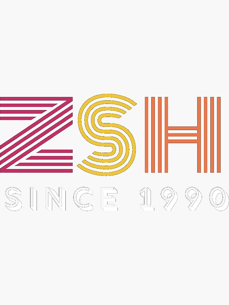 "Oh my zsh - zsh since 1990 - zshell retro design" Sticker for Sale by ...
