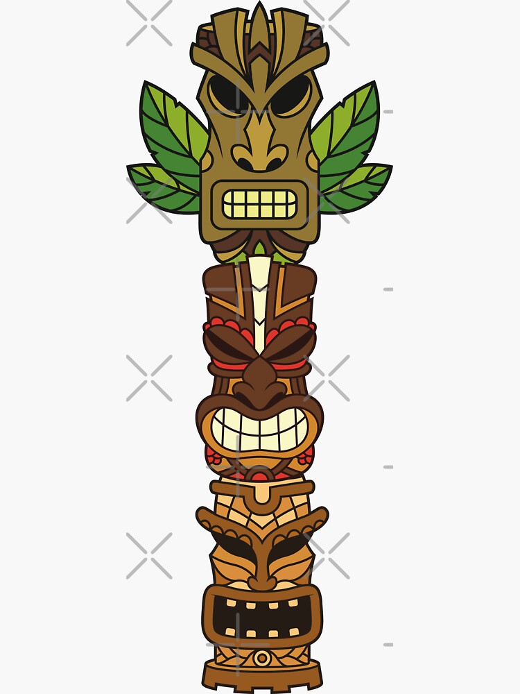 "Totem Pole " Sticker for Sale by Neatpicks | Redbubble