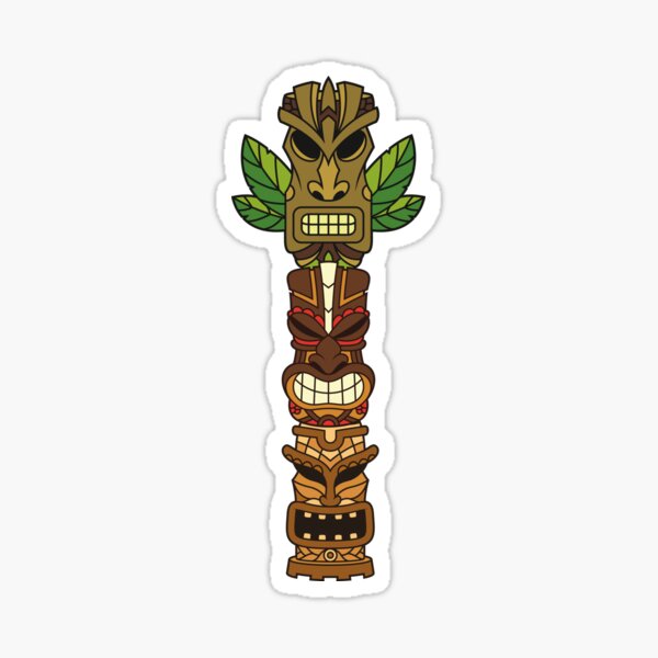 "Totem Pole " Sticker for Sale by Neatpicks | Redbubble