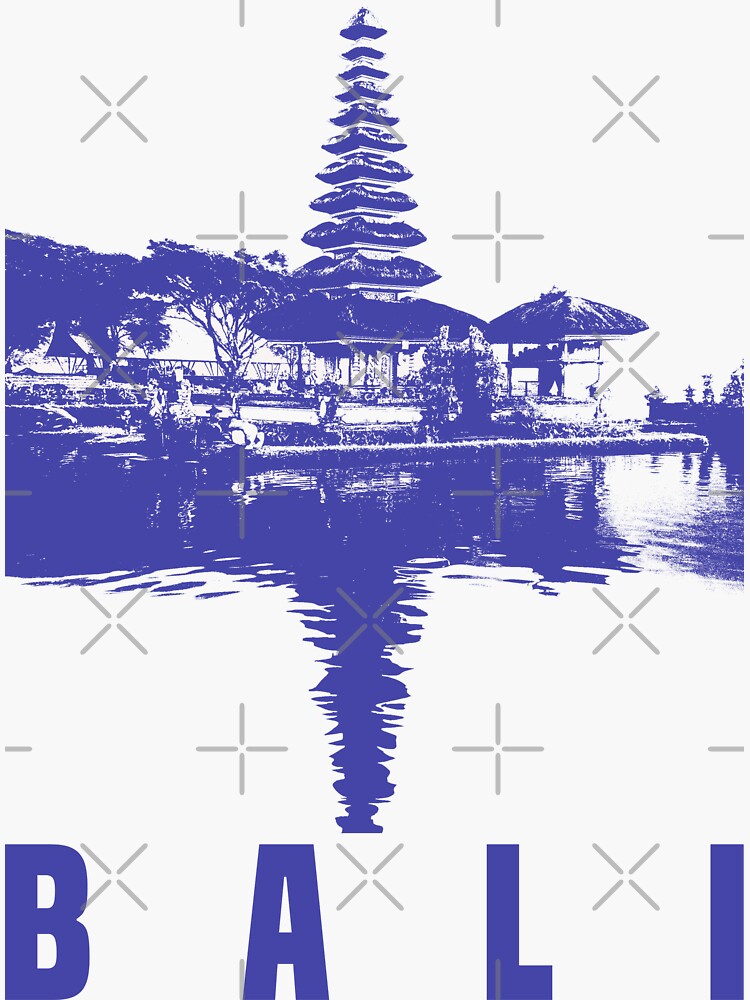"Bali island, Indonesia" Sticker for Sale by denvector | Redbubble