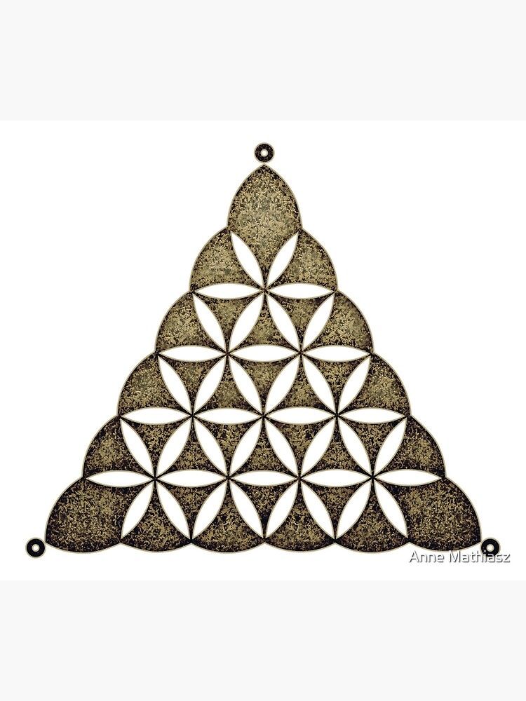 Póster «Flor de Llife, Geometría Sagrada, Crop Circle, Triangle» de ...
