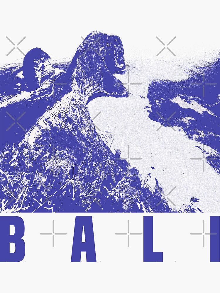 "View of the island of Nusa Penida in Bali" Sticker for Sale by ...