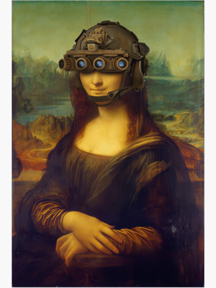 "Mona Lisa GPNVG Tactical Devgru sticker " Sticker for Sale by ...