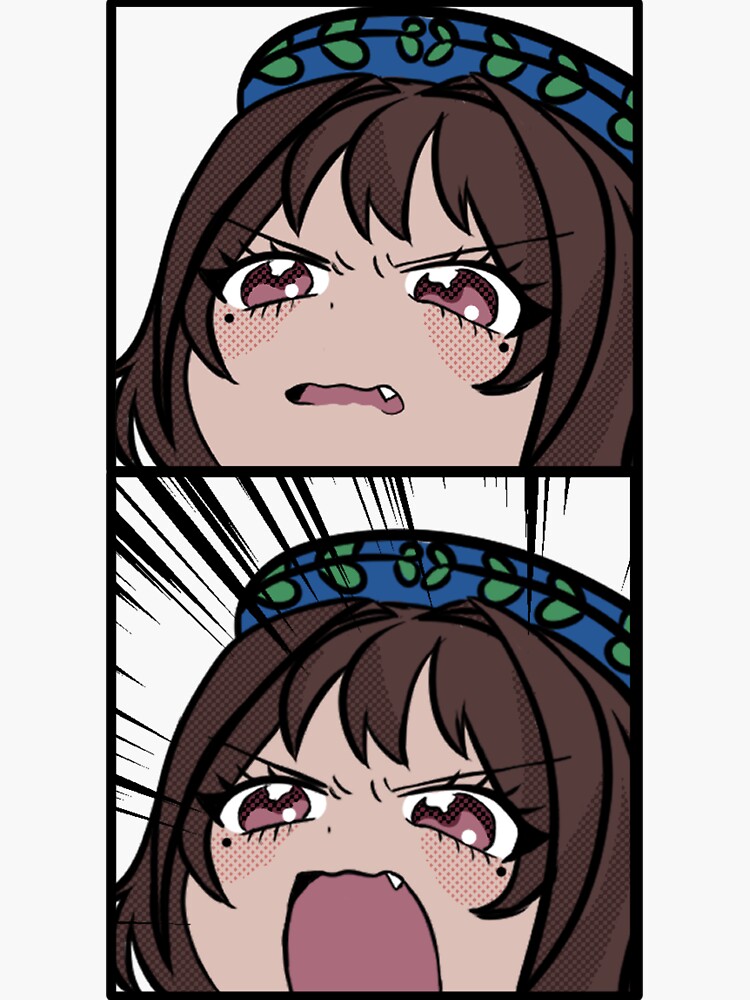 "Angry Cereza Noises" Sticker for Sale by CerezaVT | Redbubble