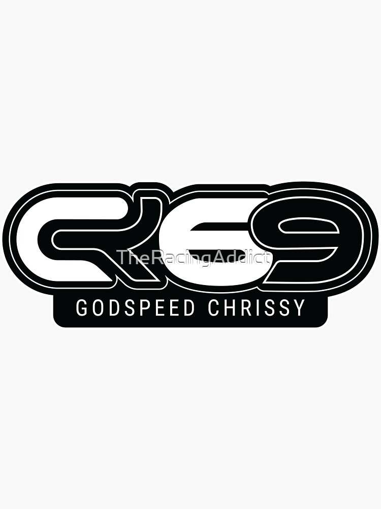"Godspeed Chrissy Rouse 69 Black and White" Sticker for Sale by ...