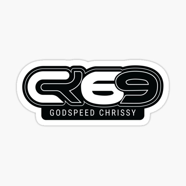 "Godspeed Chrissy Rouse 69 Black and White" Sticker for Sale by ...