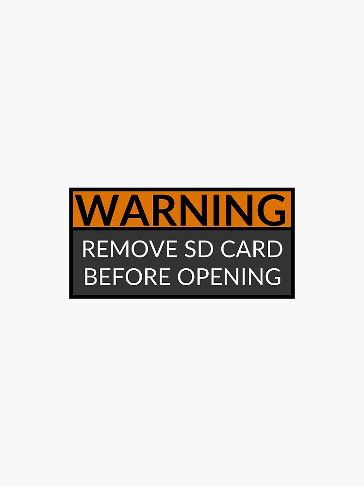 "Steam Deck Warning Label" Sticker for Sale by LightStubble | Redbubble