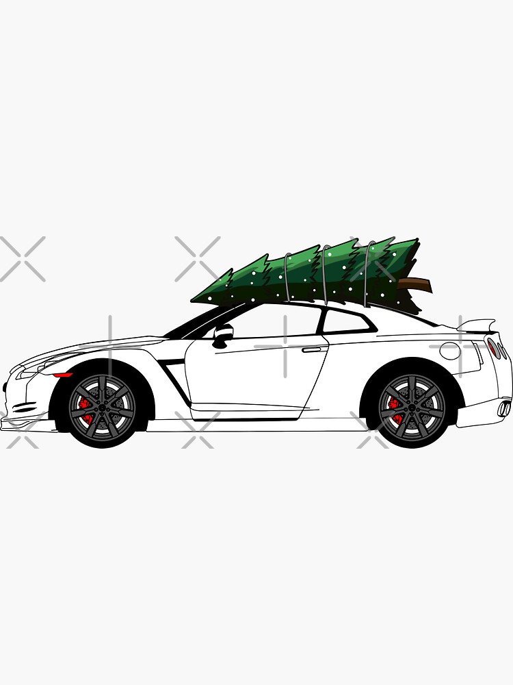 "Christmas Ugly Sweater R35 GTR Skyline JDM Tuning Car" Sticker for ...