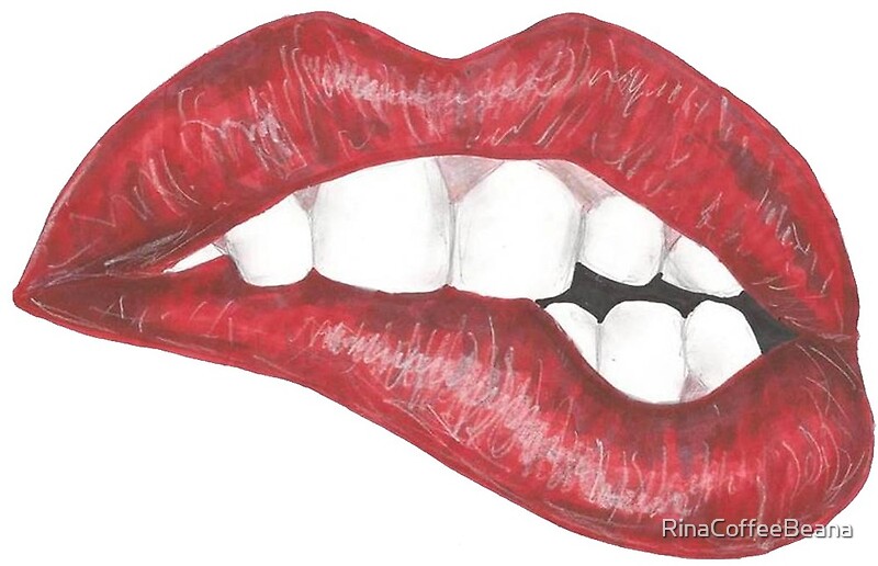 "Lips the Gun, Smile the Trigger" by RinaCoffeeBeana | Redbubble