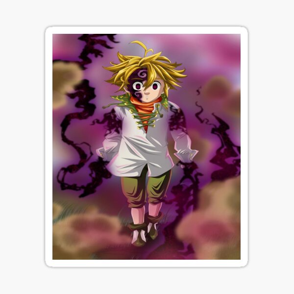 "the seven deadly sins meliodas demon" Sticker for Sale by ...