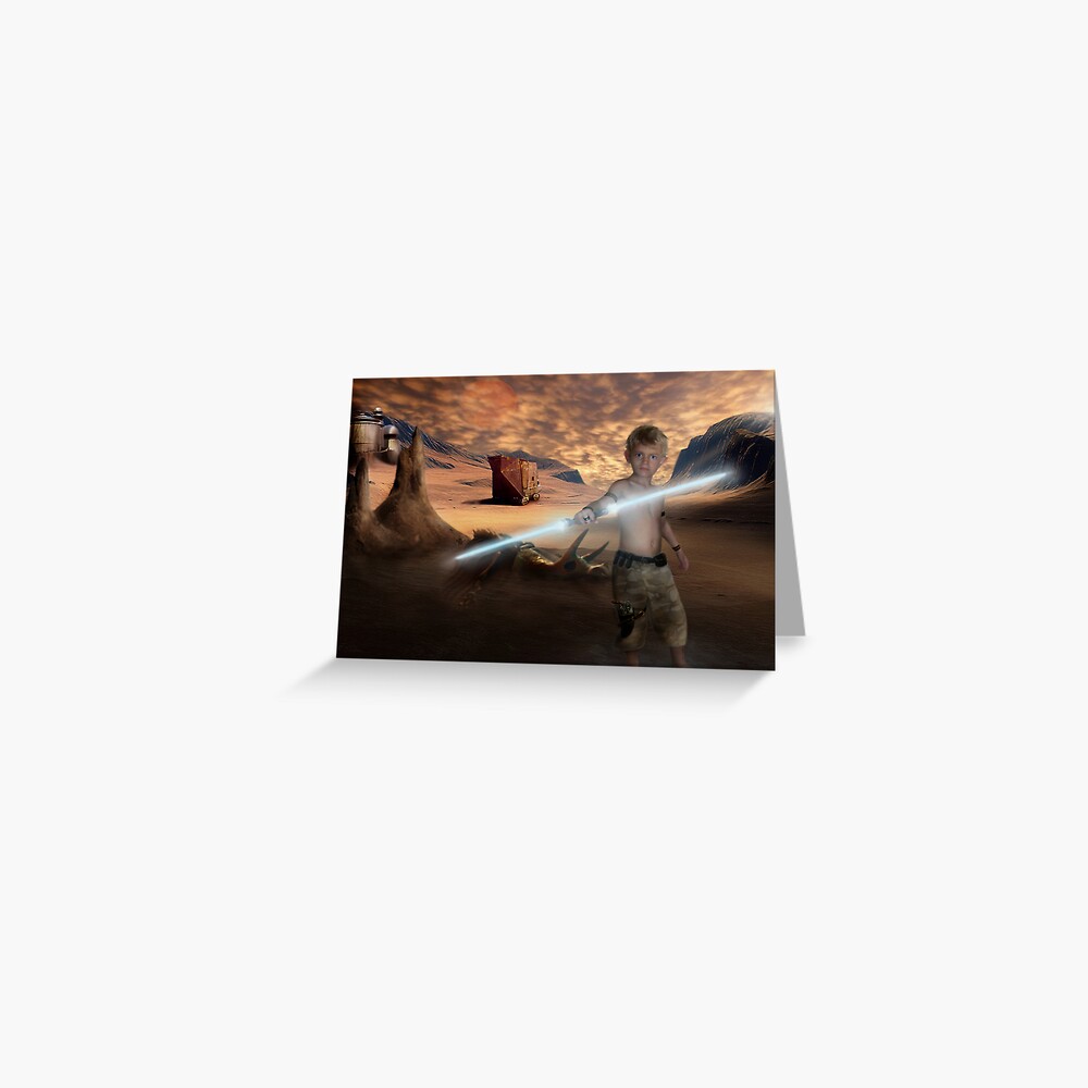 "Padawan Training Tatooine" Greeting Card by Cliff | Redbubble