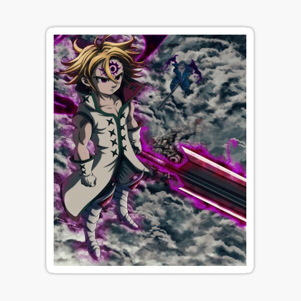 "the seven deadly sins meliodas art" Sticker for Sale by chetterubyzans ...