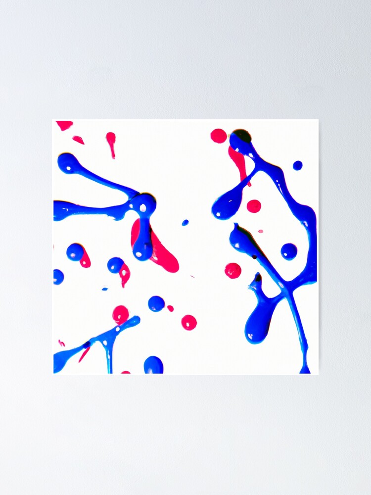 "Paint splatter " Poster for Sale by Battyvamp | Redbubble