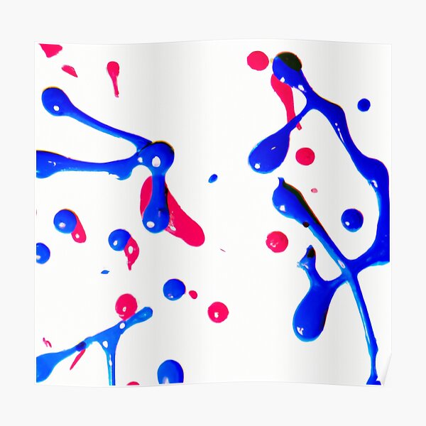 "Paint splatter " Poster for Sale by Battyvamp | Redbubble