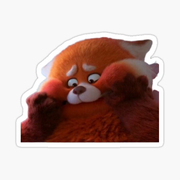 "TURNING RED" Sticker for Sale by CharlieRoseUS | Redbubble