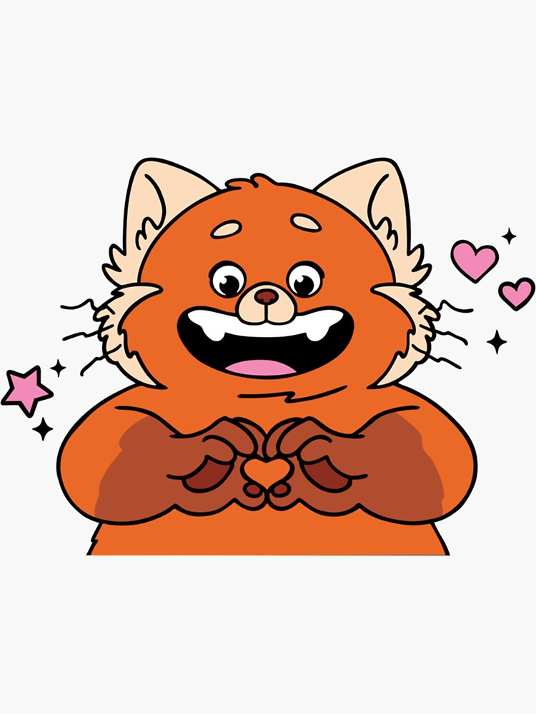 Turning Red Panda Sticker For Sale By Charlieroseus Redbubble
