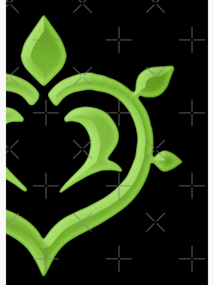"Genshin Impact Symbol Element Dendro Nature – Sumeru - 3D Vibrant ...
