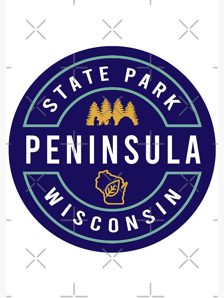 "Peninsula State Park Logo" Spiral Notebook for Sale by VanyaKar ...