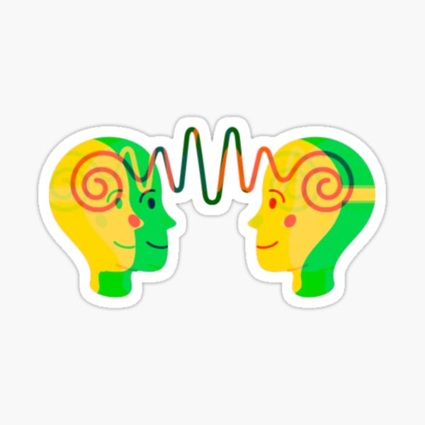 "Two mind's printable design" Sticker for Sale by cArtbitten | Redbubble