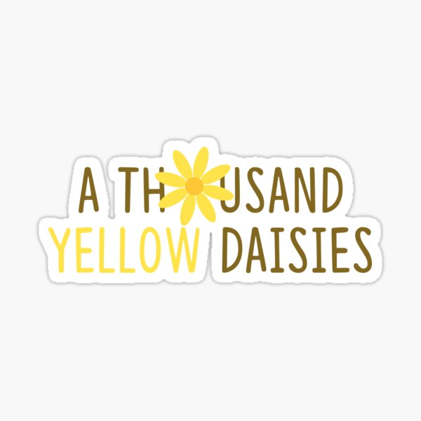 "A thousand yellow daisies" Sticker for Sale by RafaTakami | Redbubble